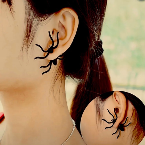 Jewelry | New Halloween 3d Spider Ear Stud Earrings | Poshmark